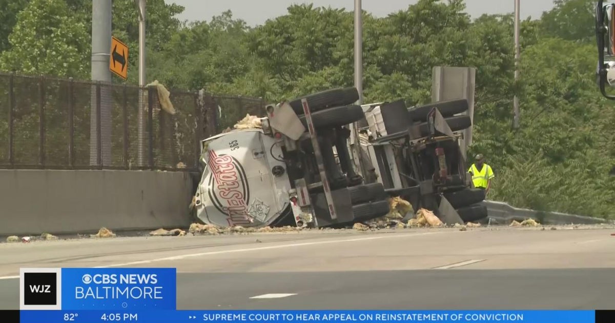 Overturned tanker truck with fuel spill forces detours in Northeast ...