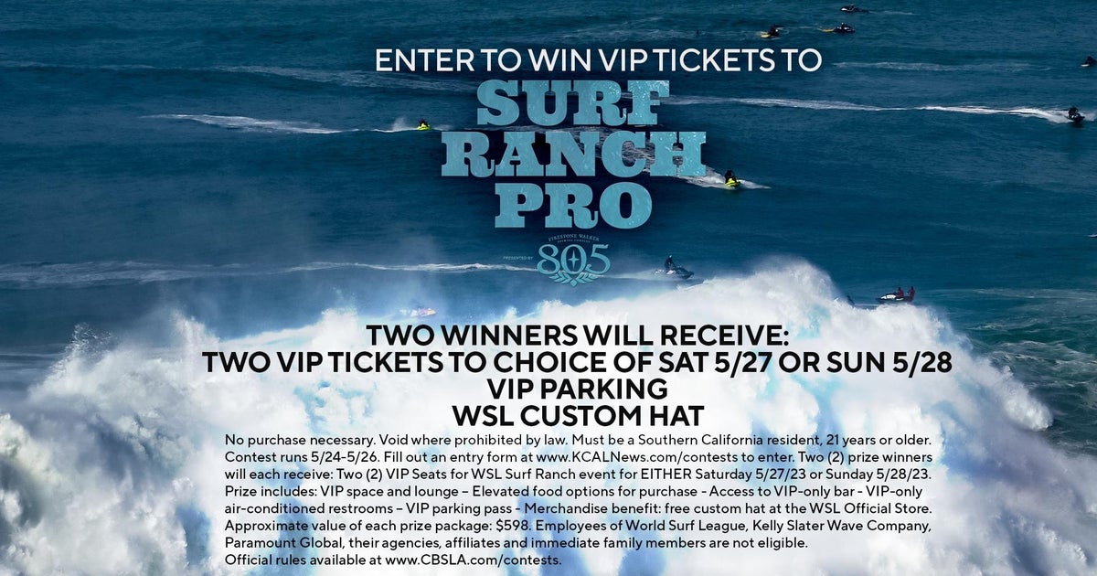 Enter to win VIP tickets to Surf Ranch Pro - CBS Los Angeles