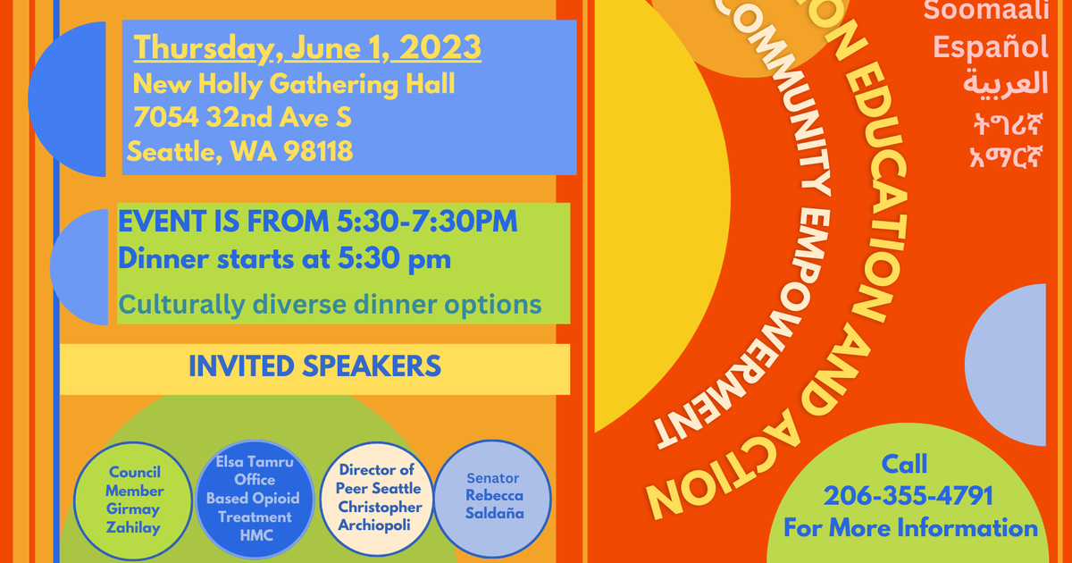 SE Seattle P.E.A.C.E. Coalition key leader event on June 1 - CW Seattle