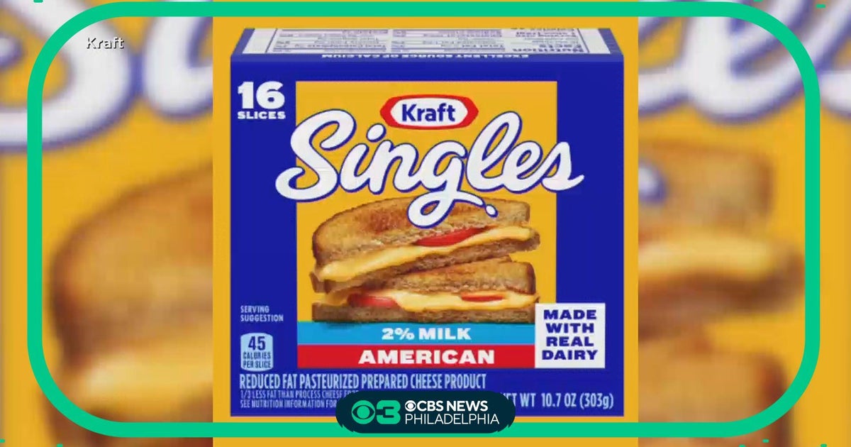 Kraft Singles cheese slices redesigned to be easier to open - CBS ...