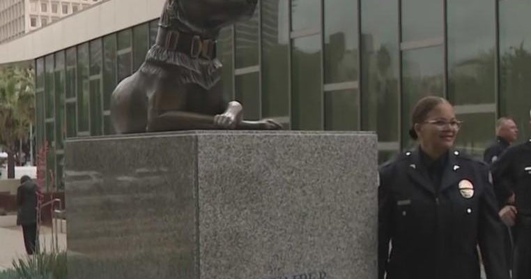 LAPD honors its K9s killed in the line of duty - CBS Los Angeles