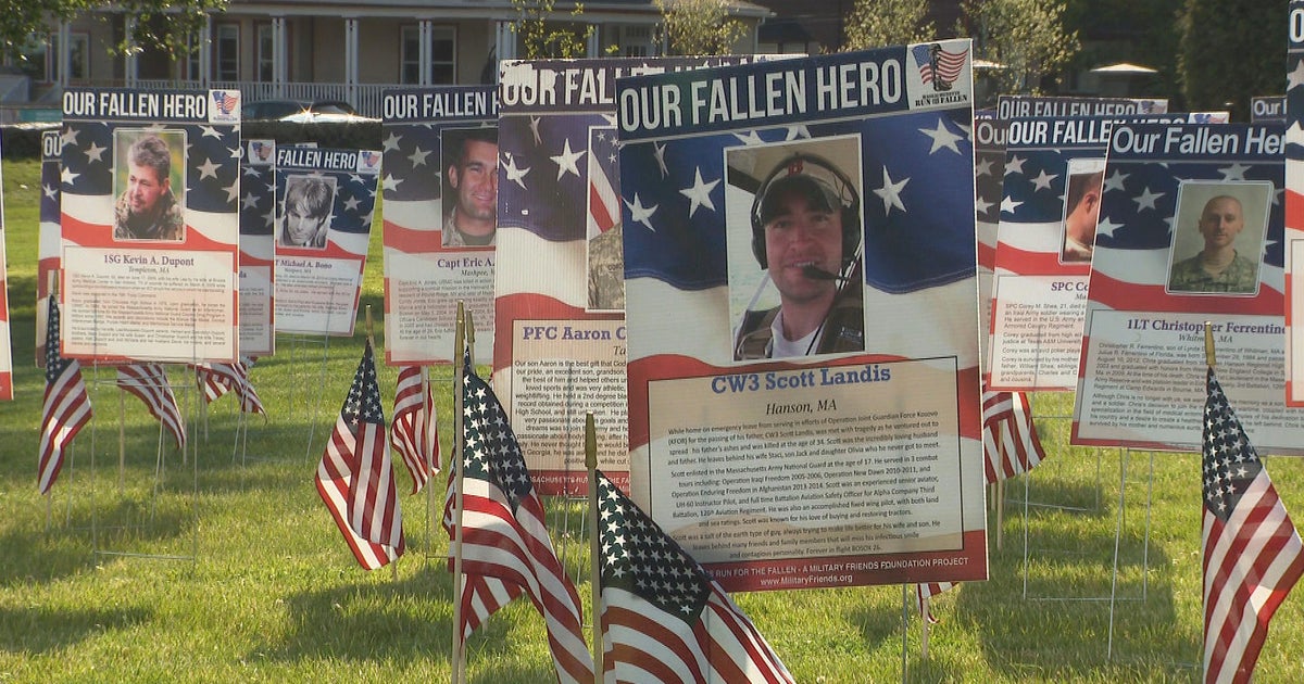 Swampscott's Field of Heroes honors fallen service members - CBS Boston