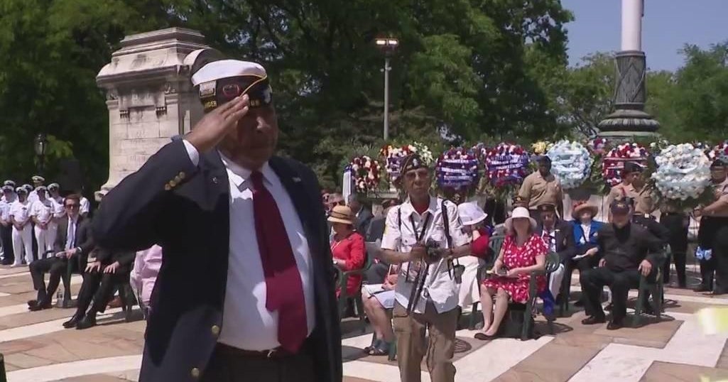 Solemn Memorial Day service at Soldiers' and Sailors' Monument on Upper ...