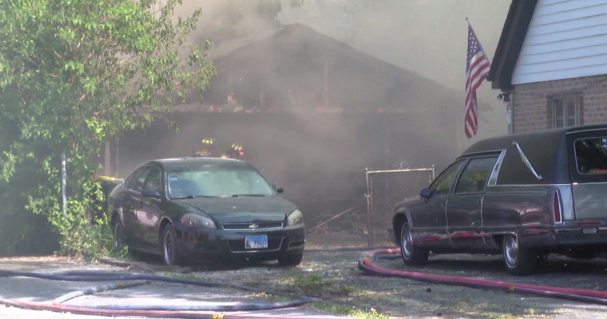 Cotton from tree keeps fire raging in Chicago Ridge - CBS Chicago