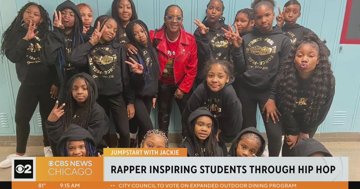 Rapper Lizzie G inspiring CPS students through hip hop - CBS Chicago