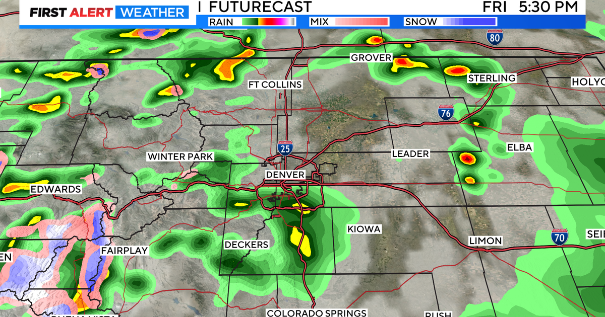 Colorado Weather: More showers and t-storms for the weekend - CBS Colorado