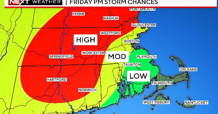 Thunderstorms could bring heavy downpours, lightning and gusty winds in ...