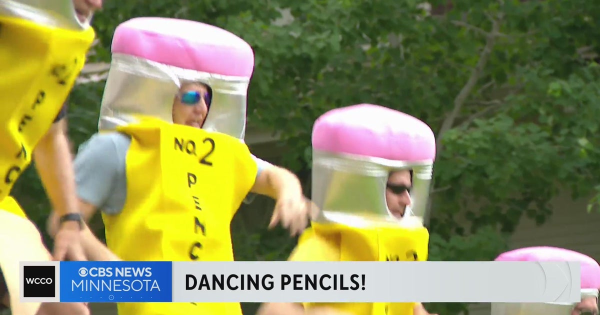 Party celebrates birthday of “Loti Pencil” sculpture - CBS Minnesota