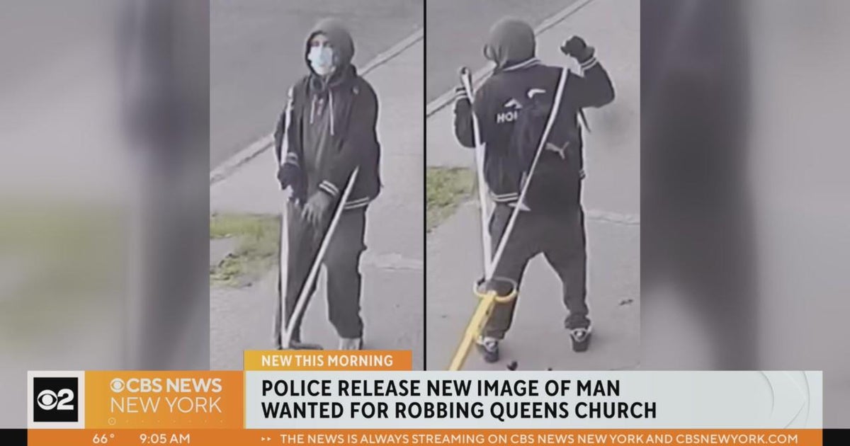 New images of suspected Queens church robber - CBS New York