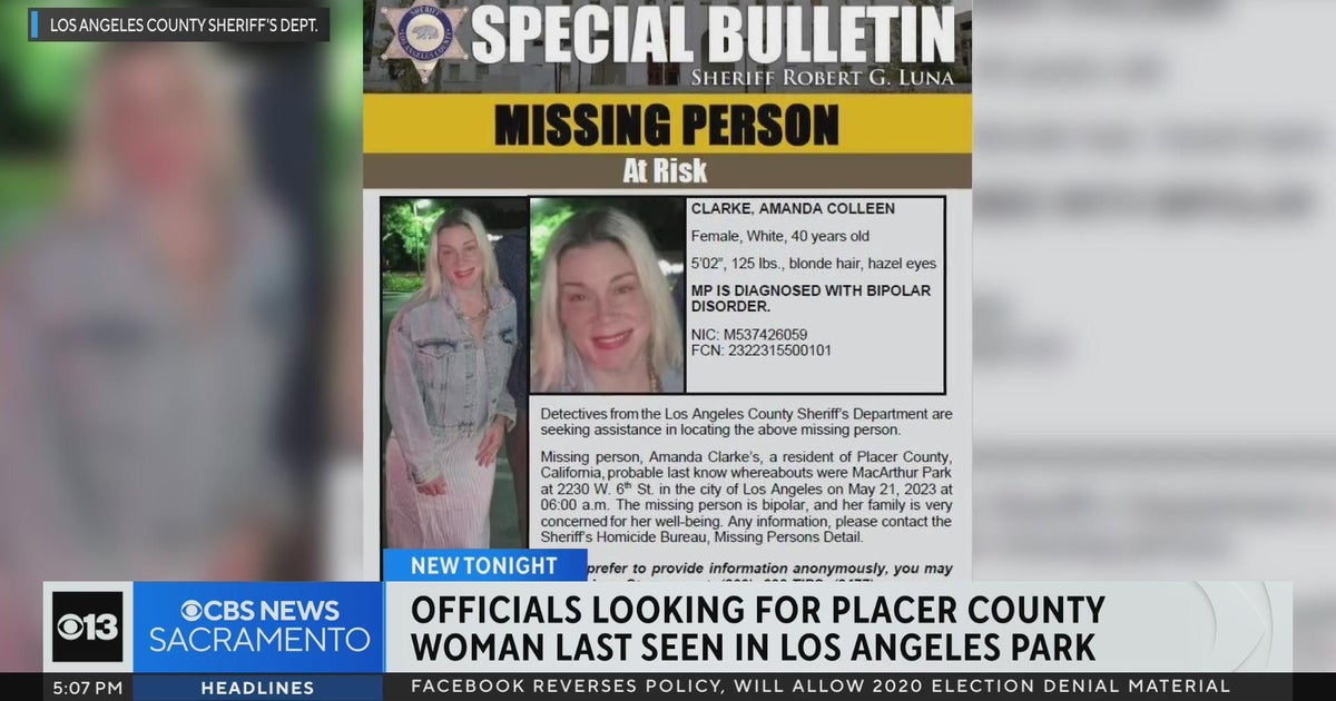 Missing Placer County woman last seen in Los Angeles - CBS Sacramento