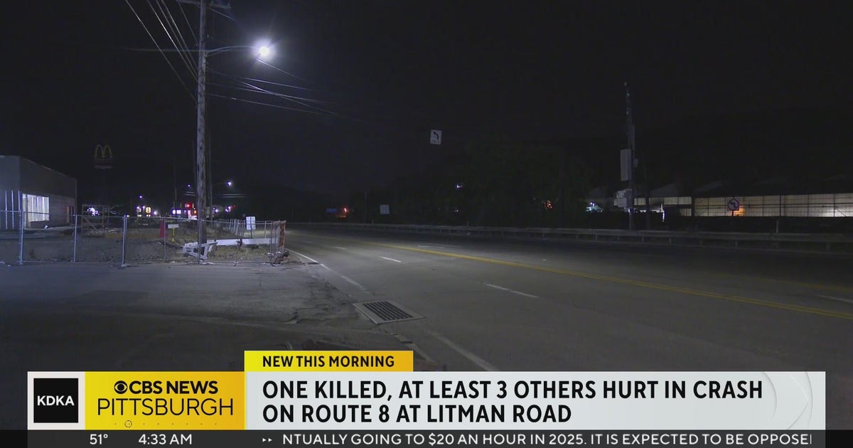 One killed, at least three others hurt in Rt. 8 crash - CBS Pittsburgh