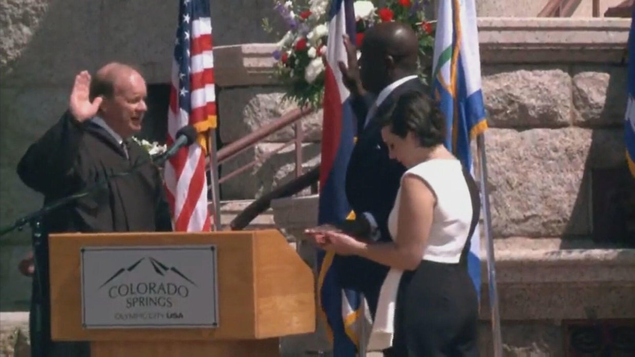 Yemi Mobolade sworn in as Colorado Springs first Black and immigrant ...