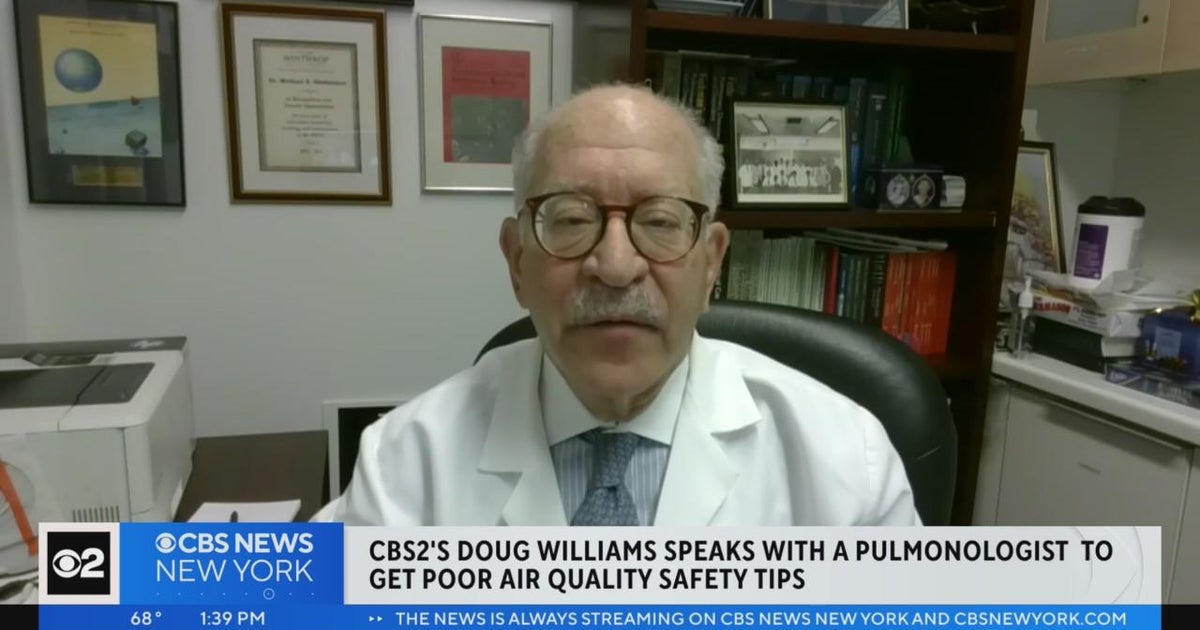 Dr. Michael Niederman on air quality health risks - CBS New York