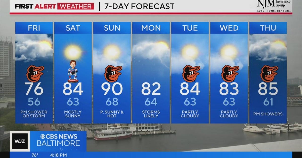 Steve Sosna has your Thursday evening weather (6/8/2023) - CBS Baltimore