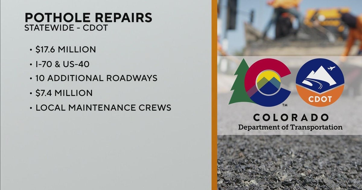 CDOT announces plan to repair troublesome potholes - CBS Colorado