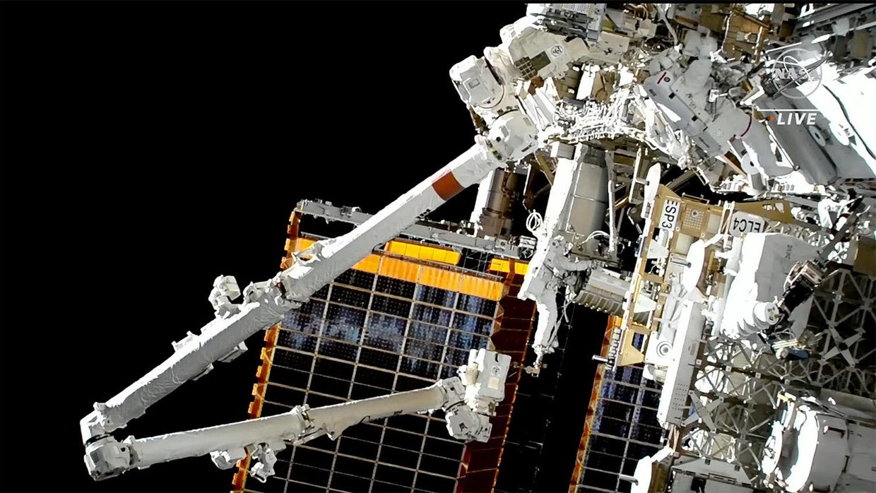 Spacewalkers install fifth roll-out solar blanket to boost space ...