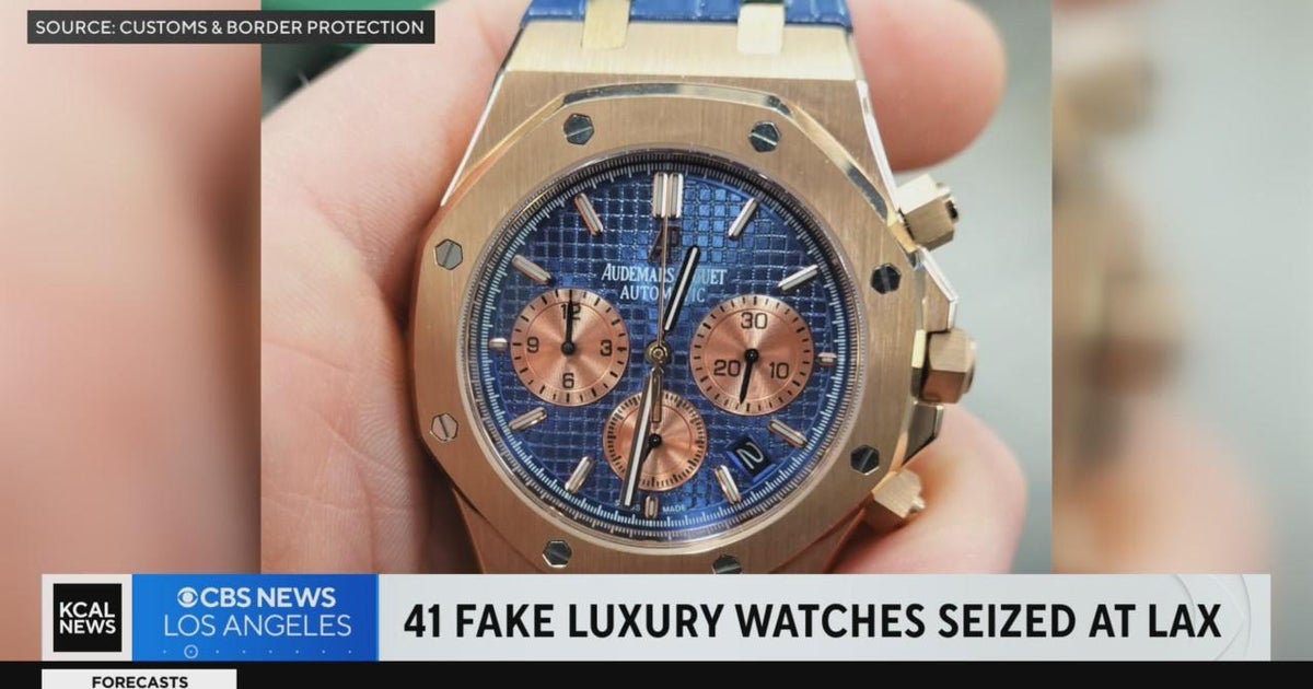 Dozens of counterfeit luxury watches seized at LAX - CBS Los Angeles