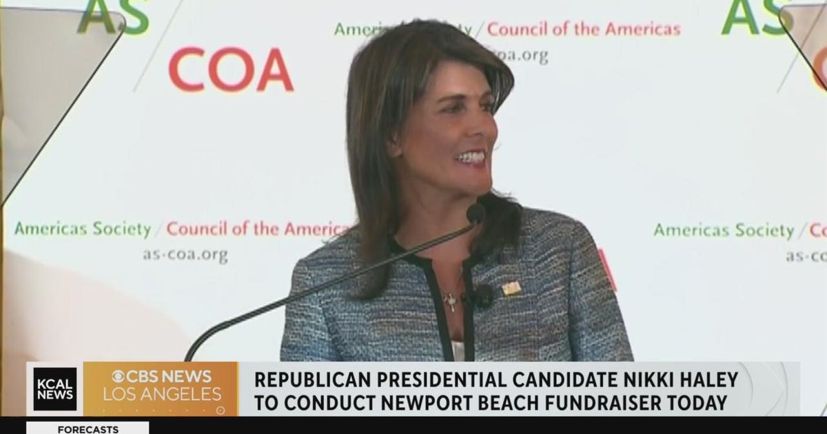 Republican presidential candidate, Nikki Haley, holds a fundraiser in ...