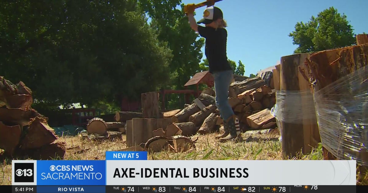 Ryder's Got Wood: Elk Grove boy starts axe-idental business - CBS ...