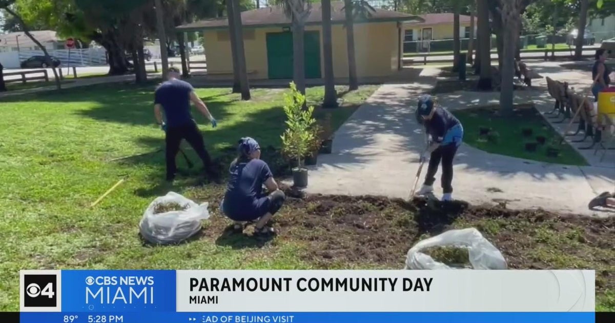 Paramount Community Day beautifies local park - CBS Miami