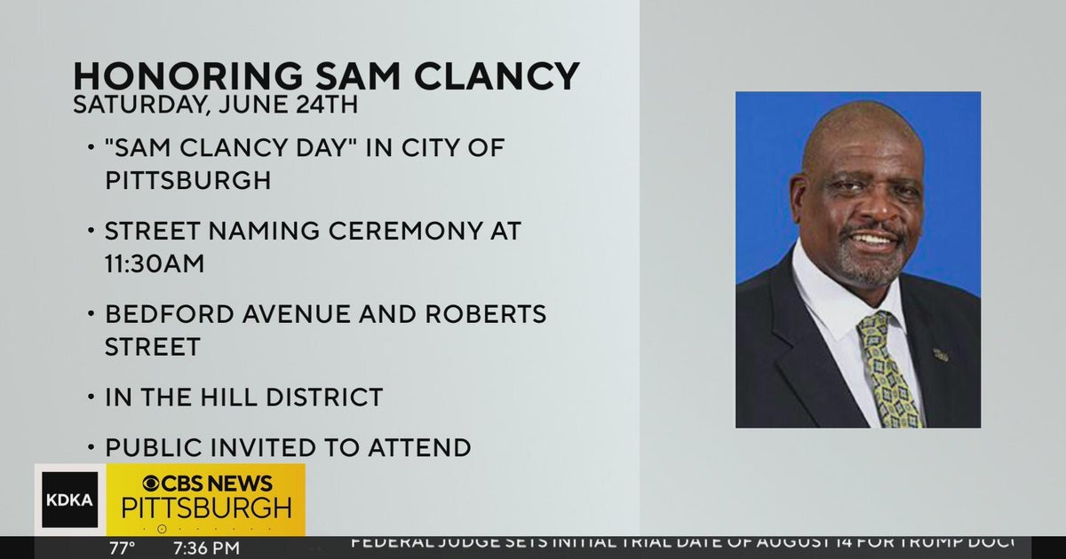 City of Pittsburgh honoring Sam Clancy - CBS Pittsburgh