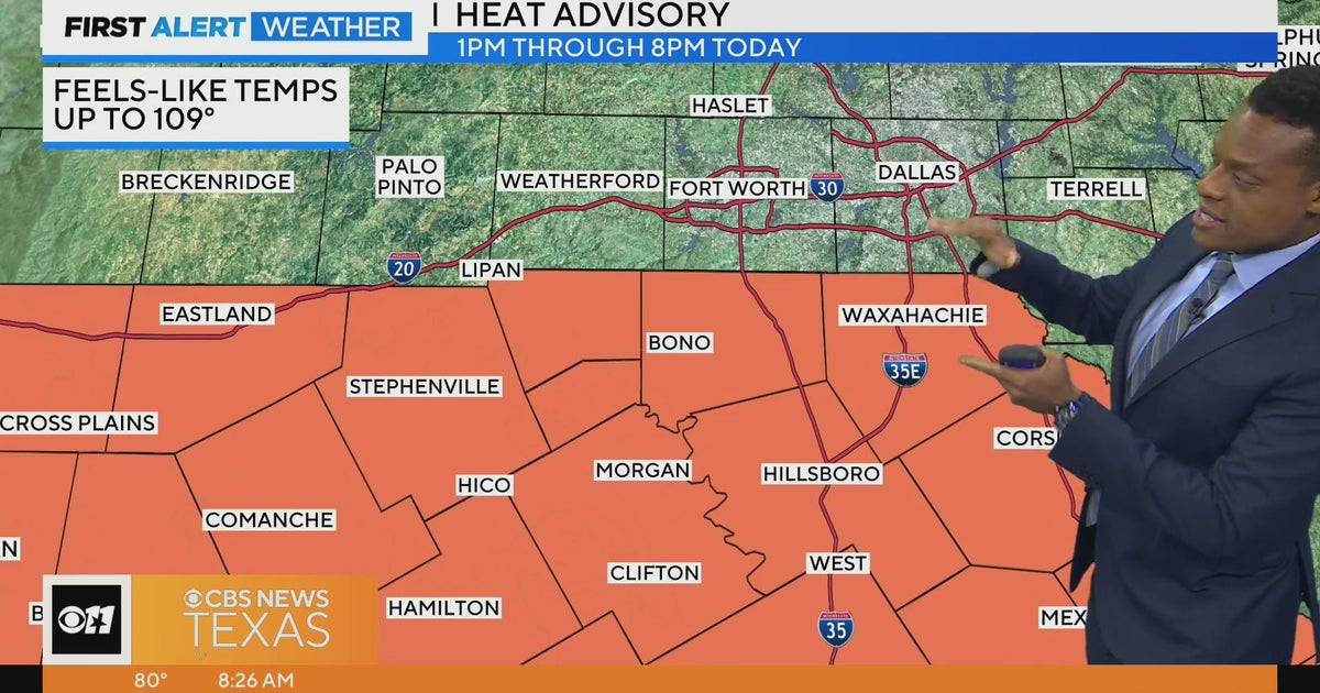 Heat advisory continues throughout North Texas - CBS Texas