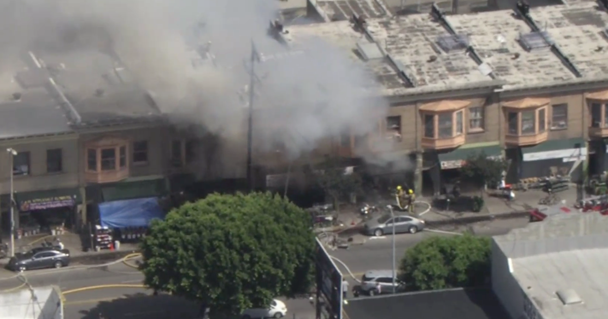 Firefighters battle greater alarm fire in downtown LA; flames spread to ...