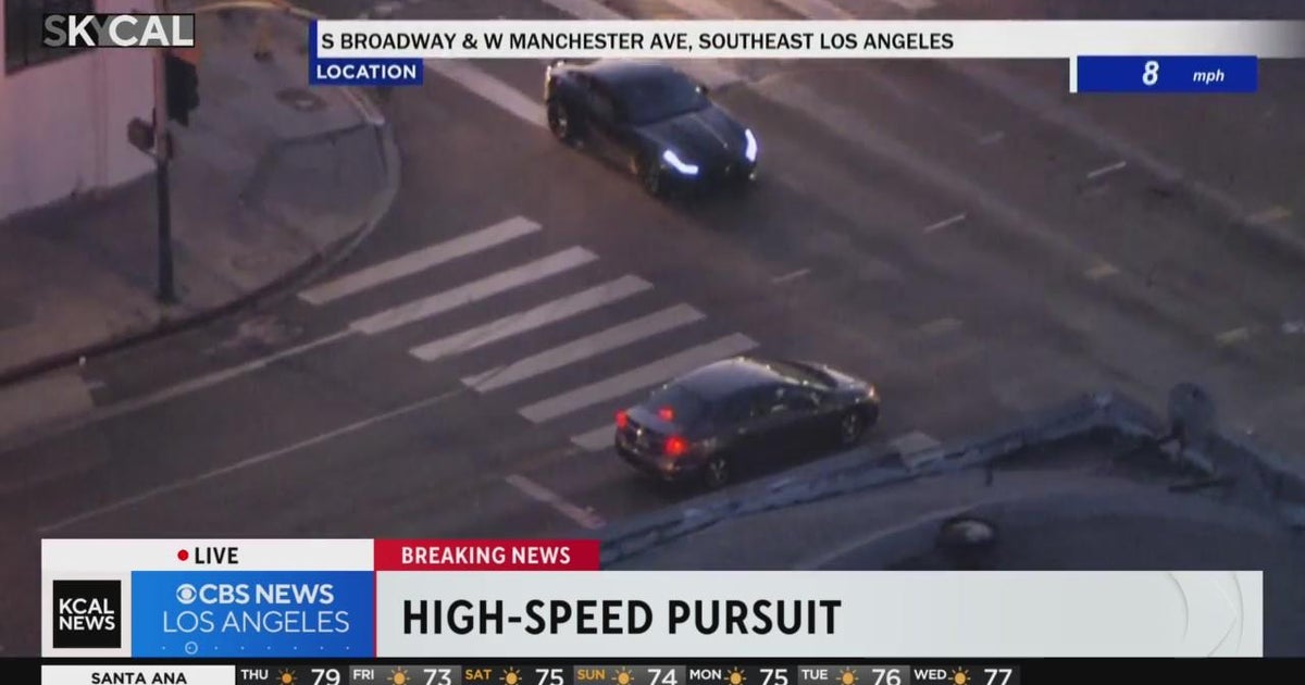 Car Continues To Drive After Suspect Bails Out In Southeast Los Angeles