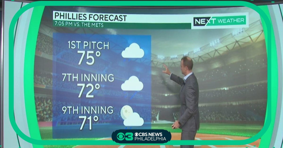 Philadelphia Weather: Phillies-Mets forecast - CBS Philadelphia