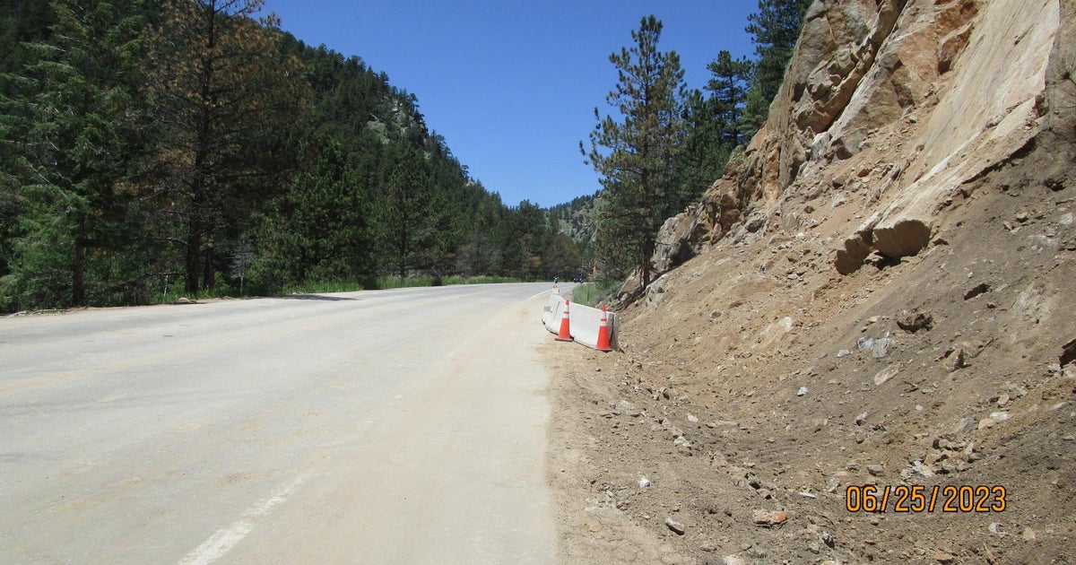 Portion of Highway 7 back open after large rock slide near Allenspark ...