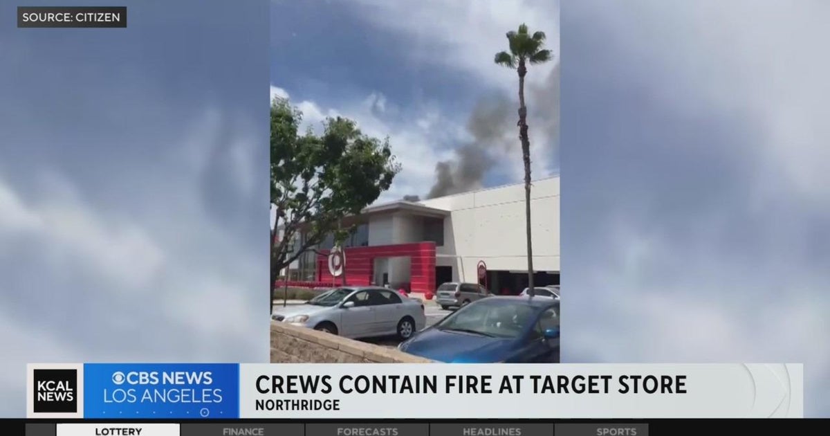 Firefighters respond to Target store fire in Northridge - CBS Los Angeles