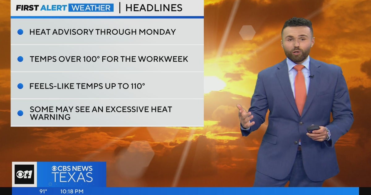 North Texas sees first 100°+ day ahead of schedule - CBS Texas