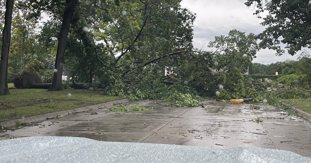 Severe weather moves through southeast Michigan Sunday - CBS Detroit