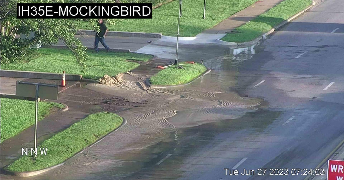 Raw sewage line break causes road closure at Mockingbird Lane and I-35E ...