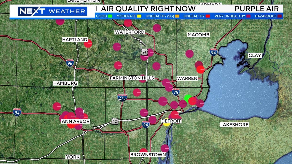 Air Quality Alerts in Metro Detroit last through midnight - CBS Detroit
