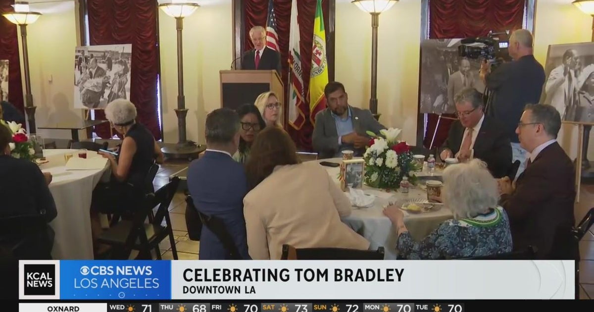LA celebrates Tom Bradley, the city's longest-serving mayor - CBS Los ...