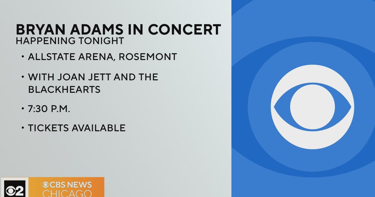 Bryan Adams performing at Allstate Arena Sunday - CBS Chicago