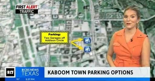 Kaboom Town parking options - CBS Texas