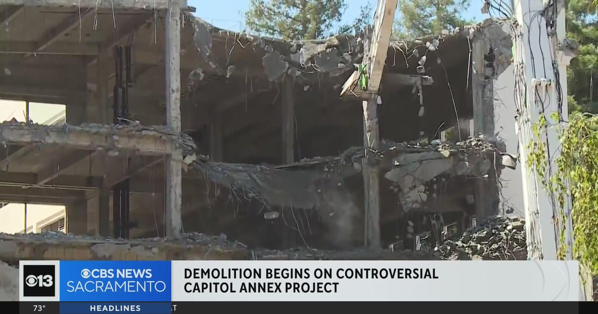 Demolition begins on controversial Capitol Annex project - CBS Sacramento