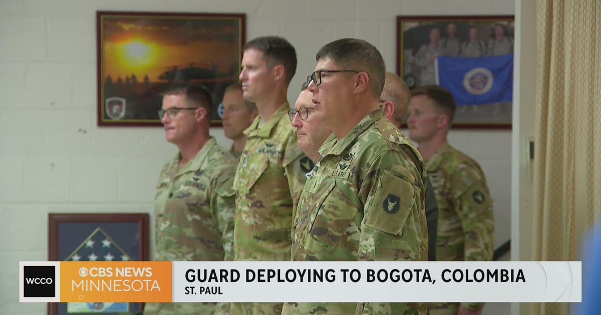 Minnesota National Guard members on their way to Colombia - CBS Minnesota