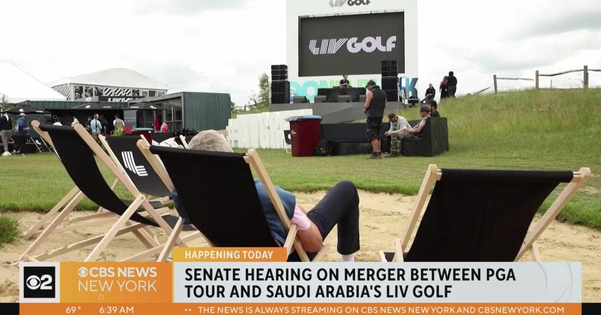 Senate hearing today on PGA-LIV Golf merger - CBS New York