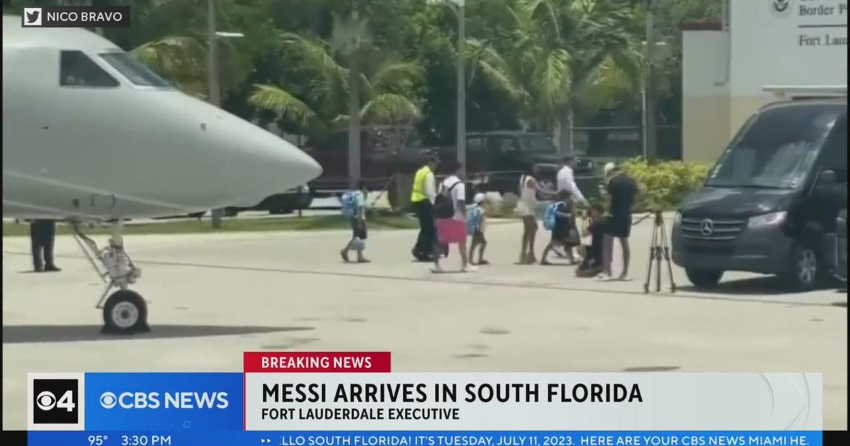 Messi arrives in South Florida - CBS Miami