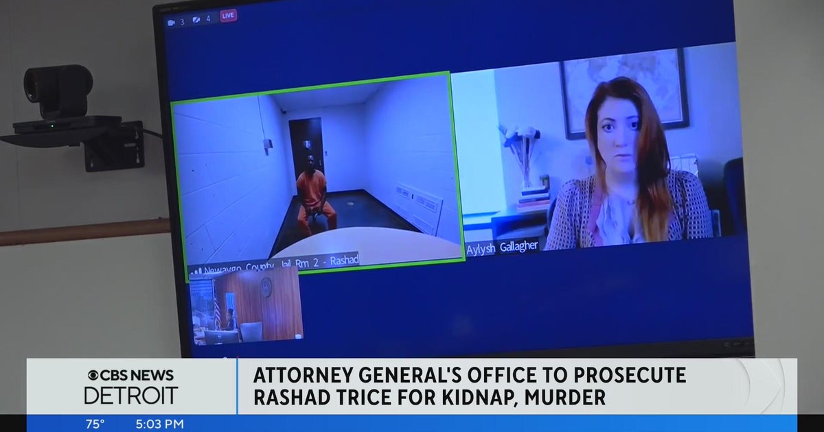 Rashad Trice makes district court appearance in Lansing - CBS Detroit