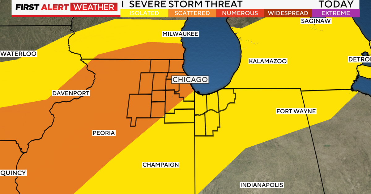 Severe storms Friday night, weekend storm chances ahead - CBS Chicago