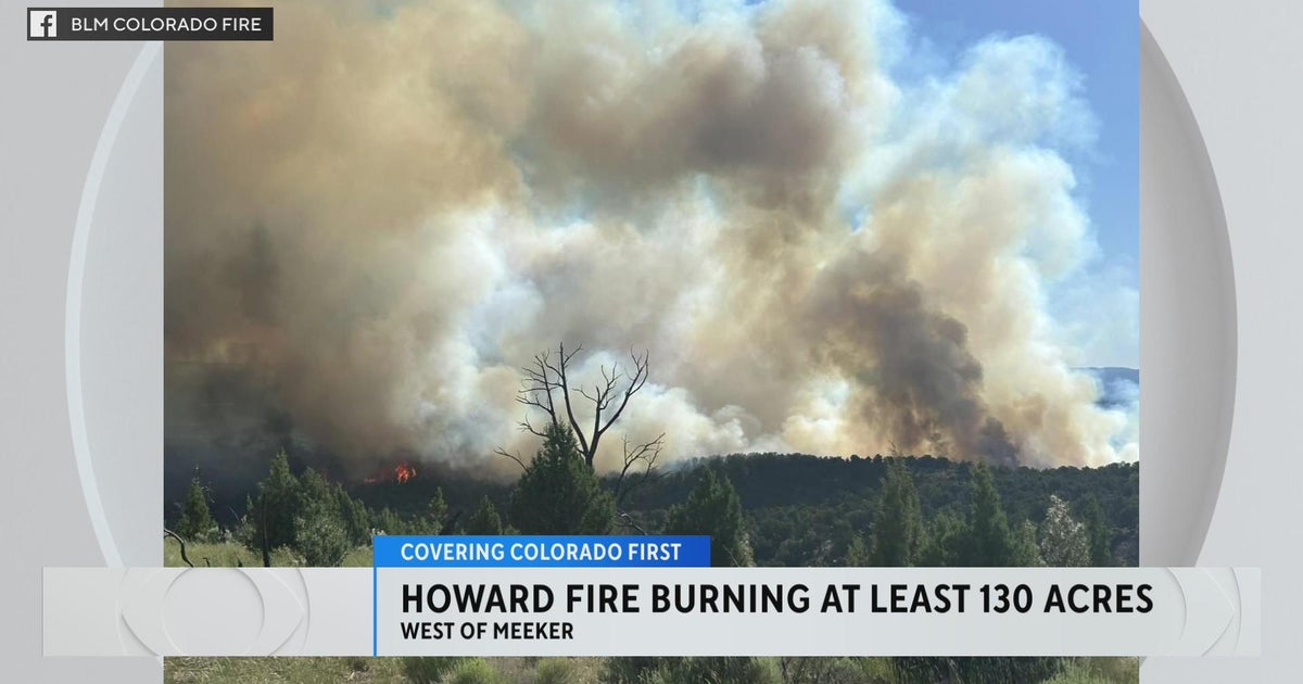 Howard Fire burning at least 130 acres - CBS Colorado