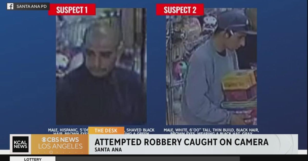 Santa Ana robbery suspects fighting a store employee wanted by police ...