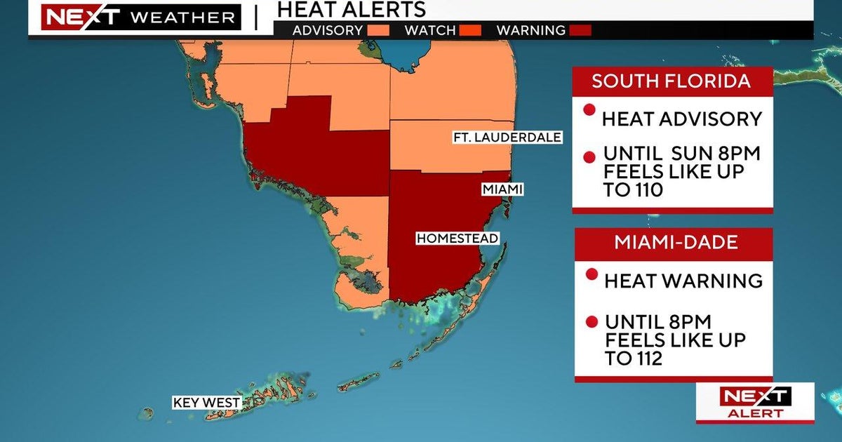 Excessive Heat Warning issued for Miami-Dade due to sweltering temps ...