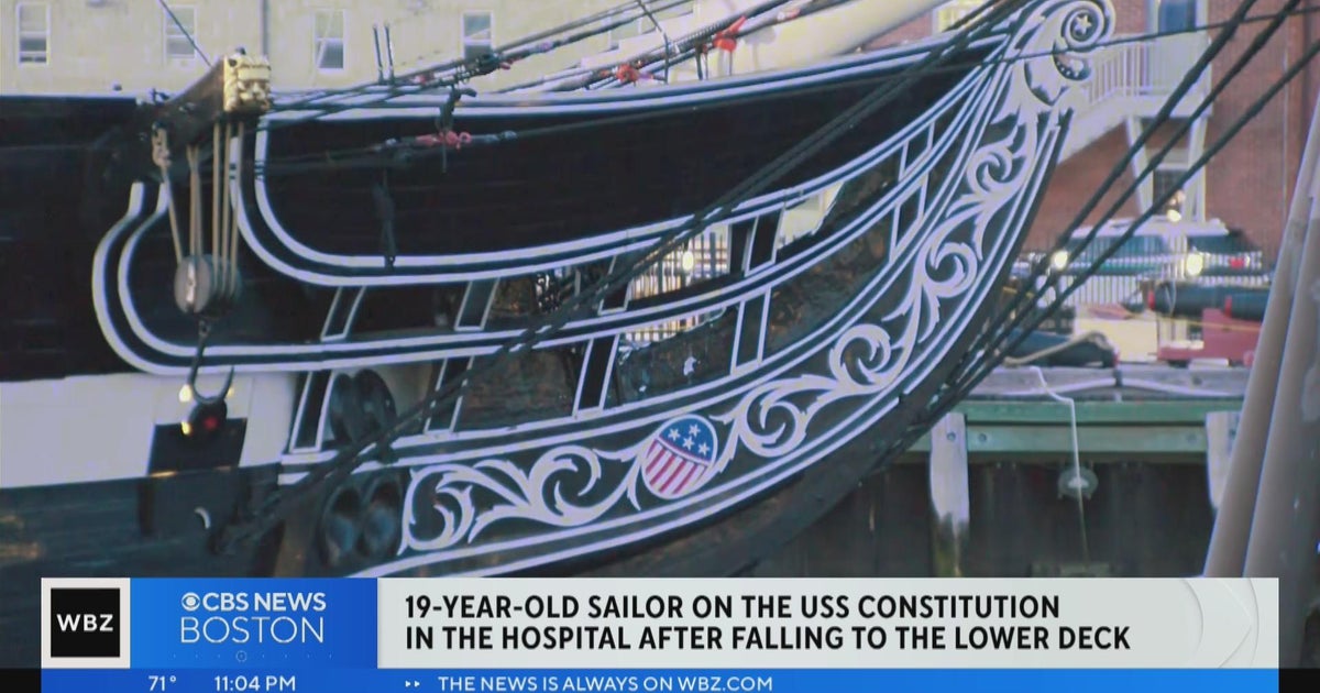 Sailor injured in fall onboard the USS Constitution - CBS Boston