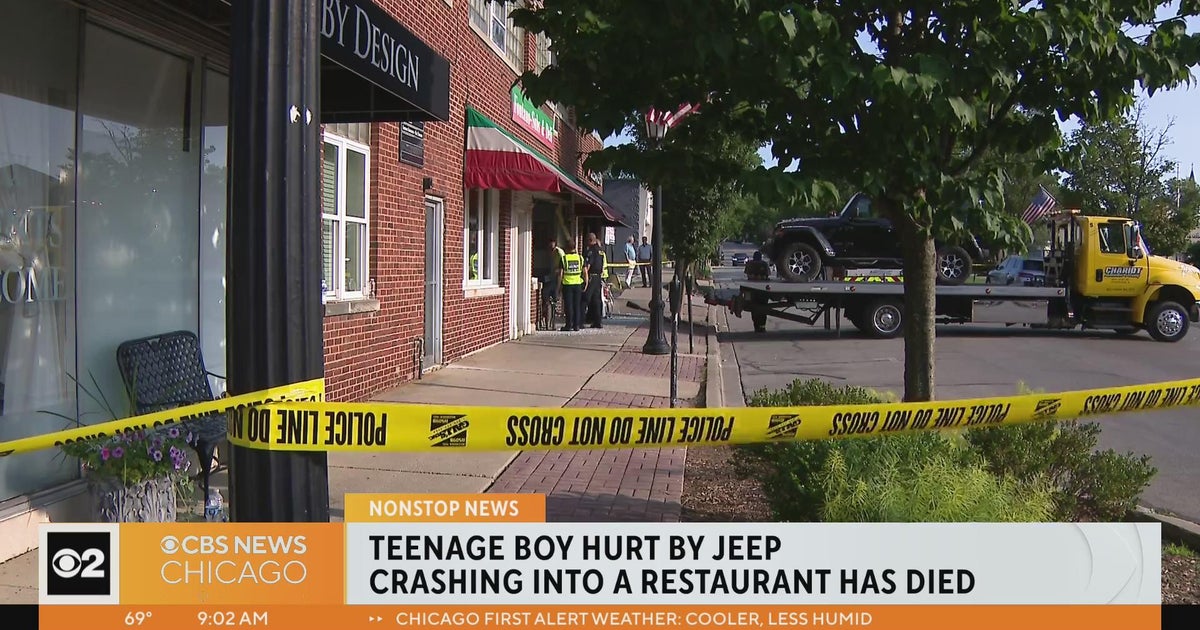 Teen dies after car slams into Hinsdale sub shop - CBS Chicago