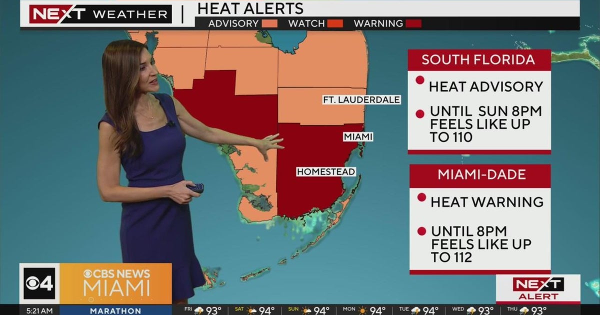 NEXT Weather forecast for Friday 7/21/2023 5AM - CBS Miami